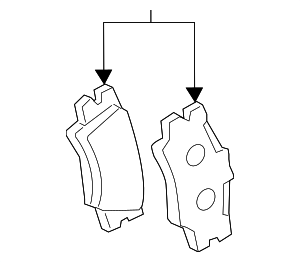 Genuine Official Toyota Brake Pads Rear part# 04466-06200 for Ourisman ...