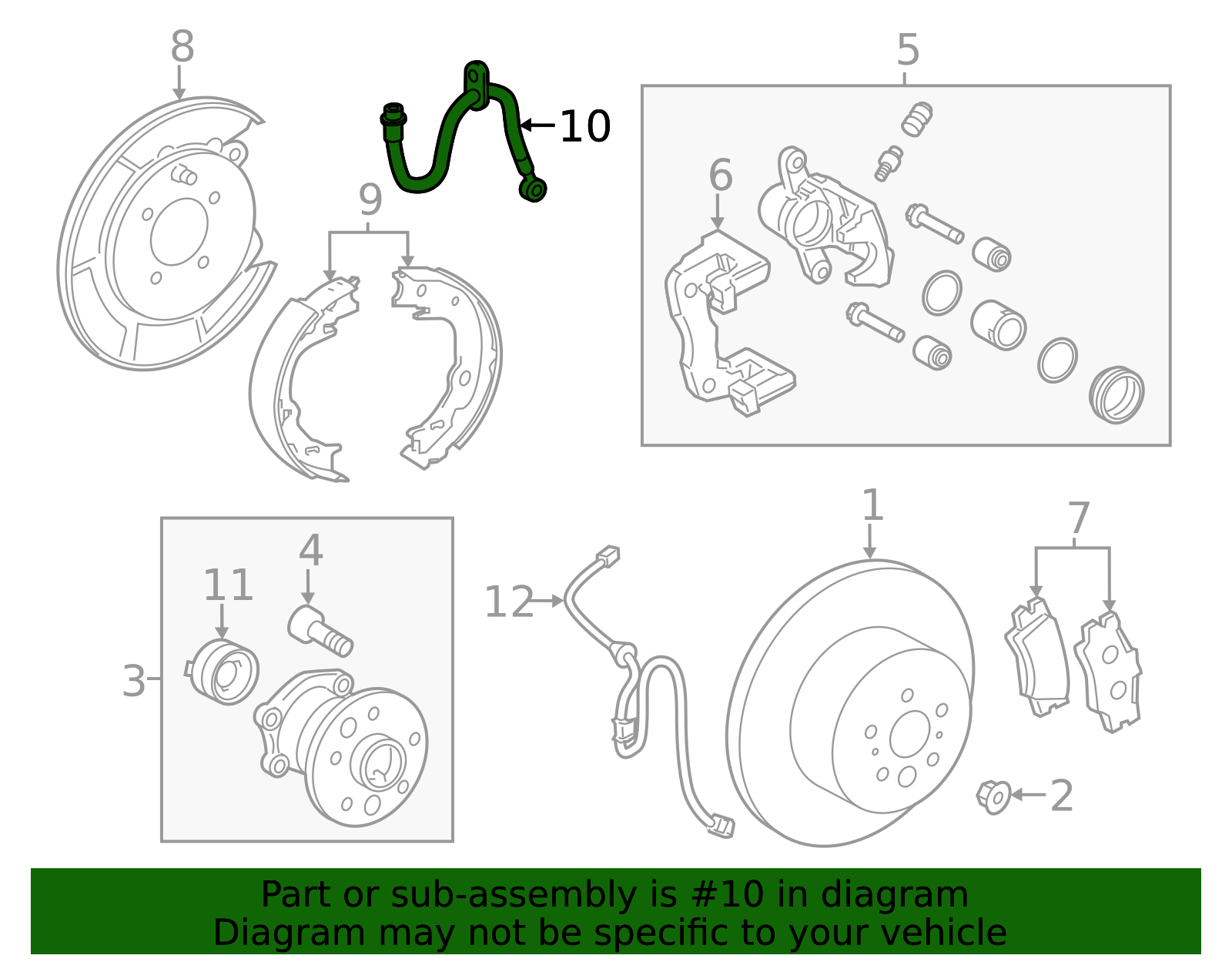 2012-2018 Toyota Brake Hose 90947-A2060 | MotorMotor