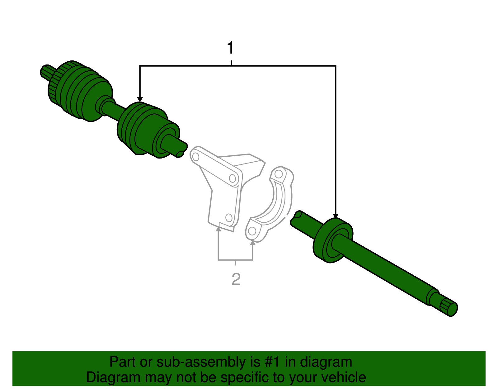 2005-2013 Volvo Axle Assembly 36000555 | OEM Parts Online