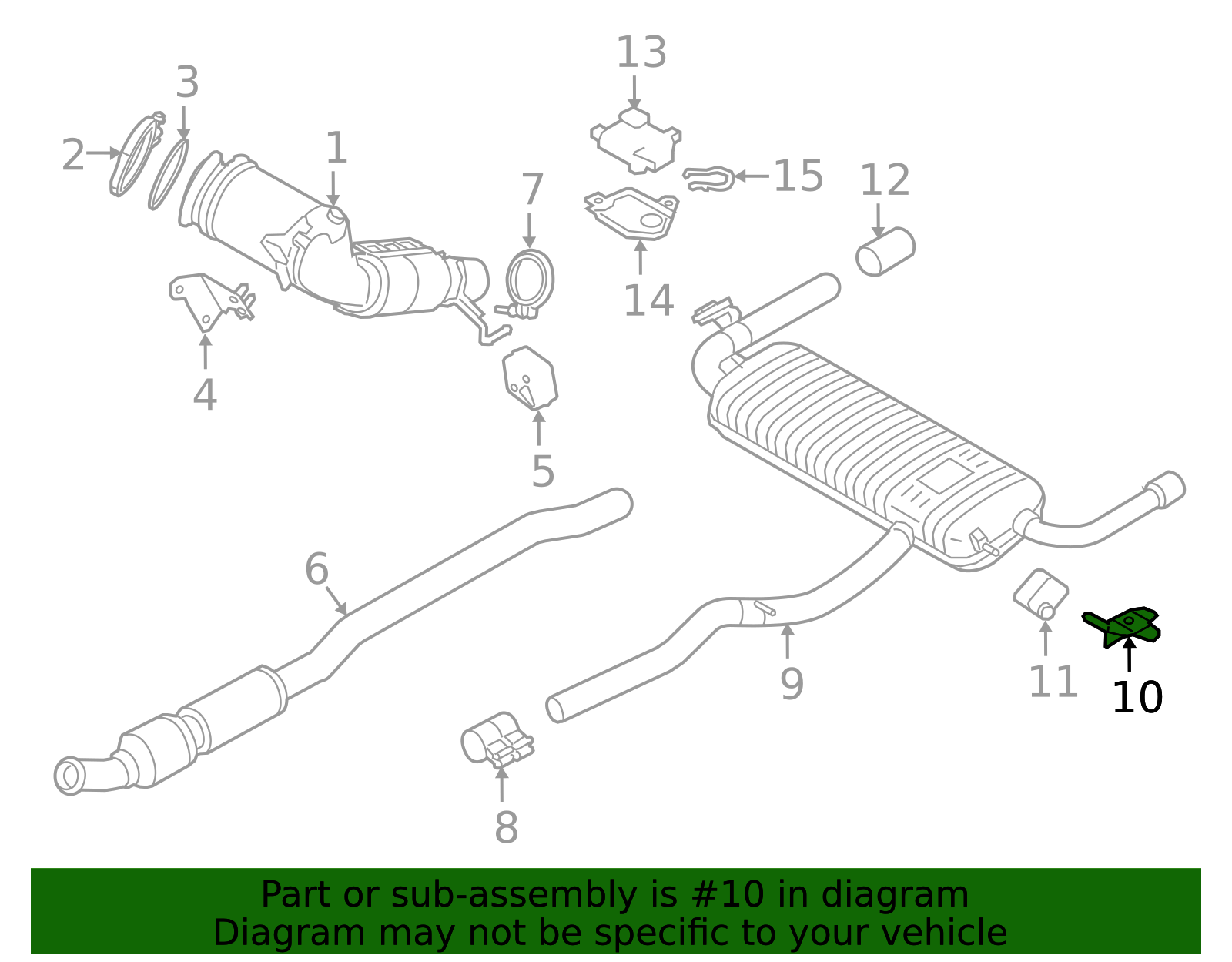 18308673214 - 2016-2024 BMW Rear Muffler Hanger (18-30-8-673-214) | BMW ...