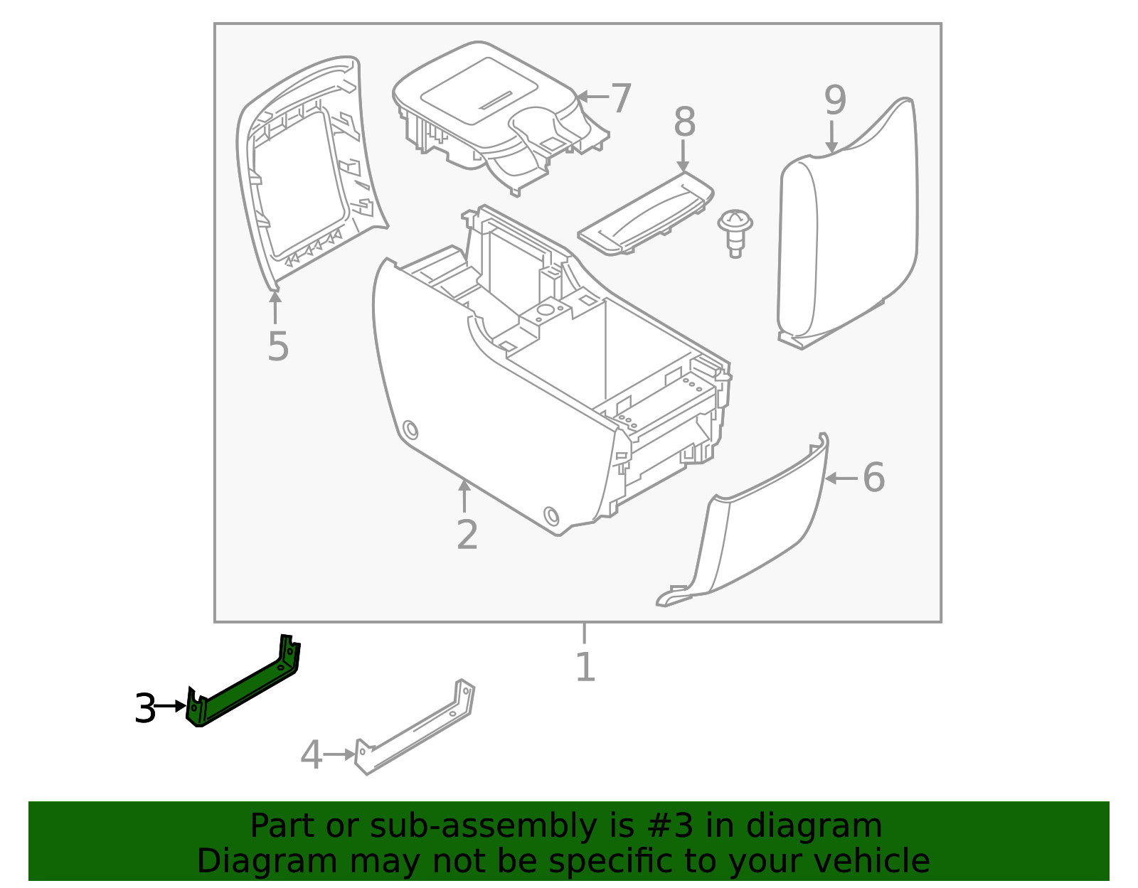 969901LA0A - Console Body Front Bracket Official INFINITI Parts Store