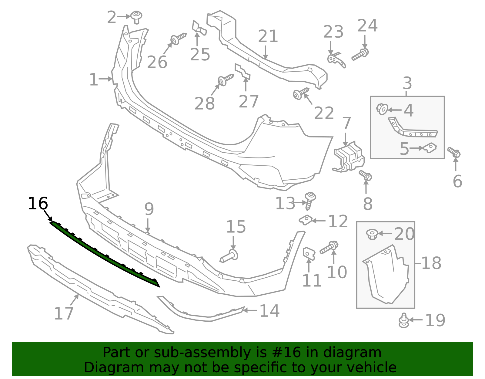 2019-2020 Hyundai Santa Fe Center Molding 86699-S2010 | OEM Parts Online
