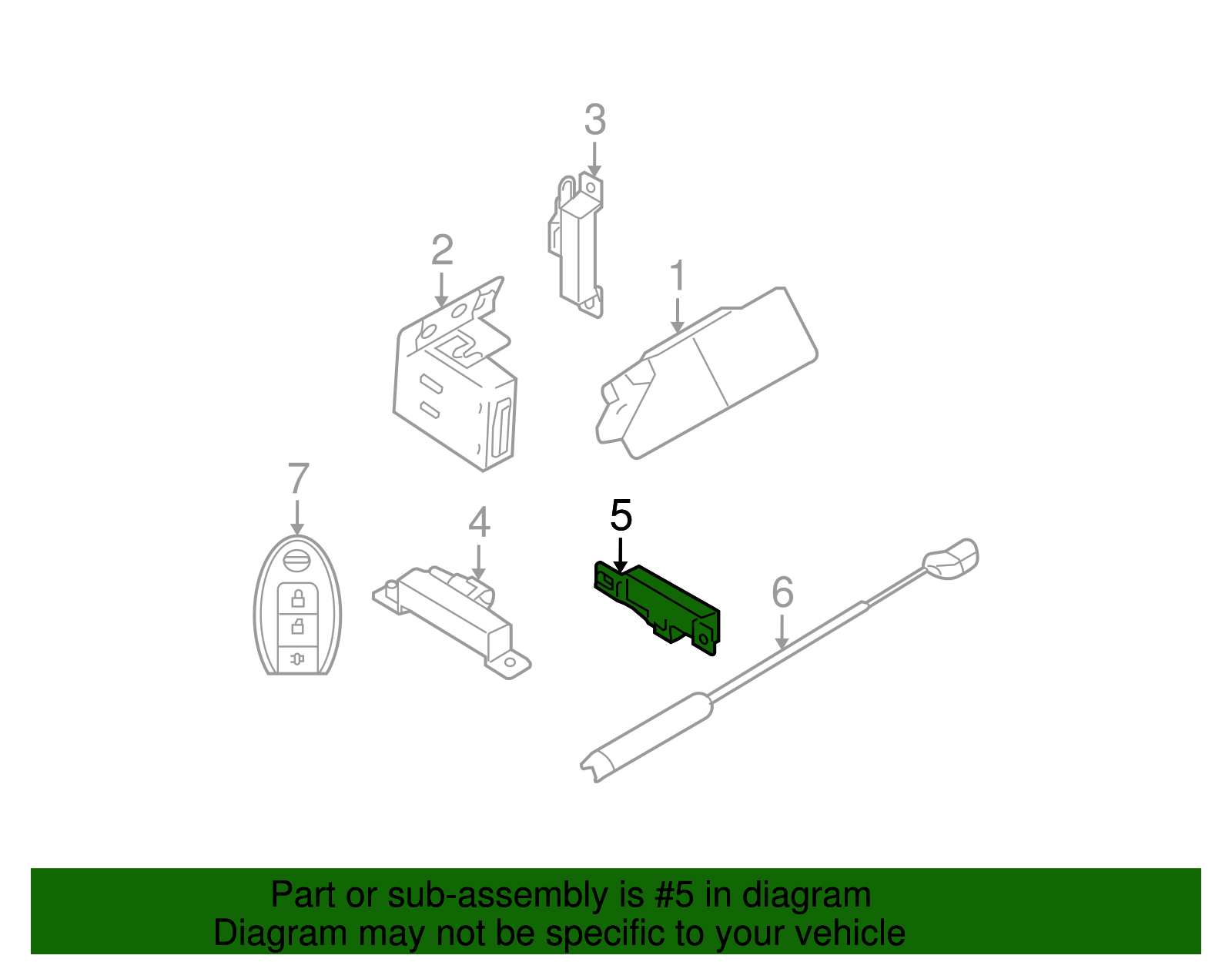 2008-2013 Nissan Rogue Antenna Assembly 285E5-89900 | Nissan Parts Central