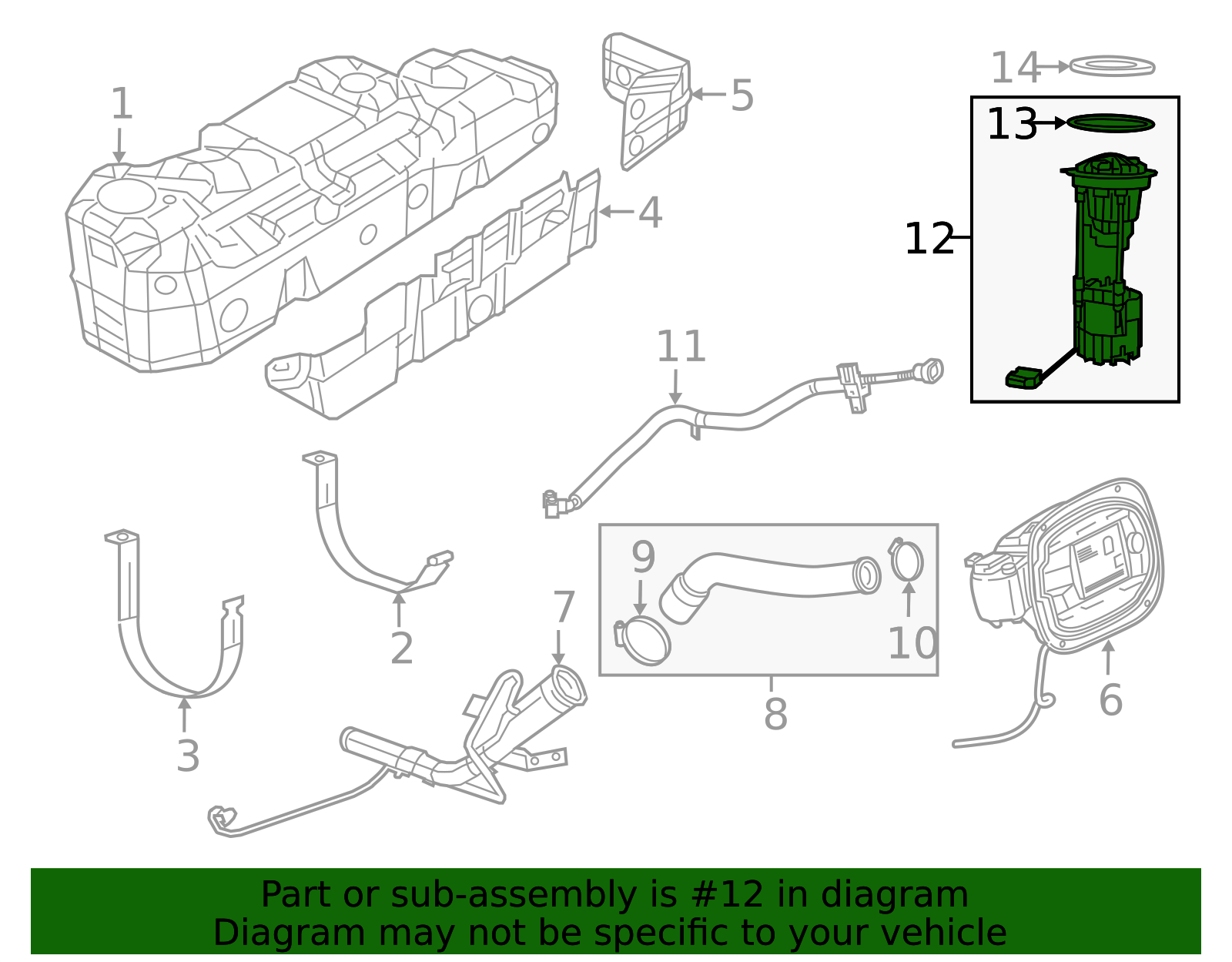 2019-2025 Ram 1500 Fuel Pump Assembly 68409160AF | Mopar Parts Canada