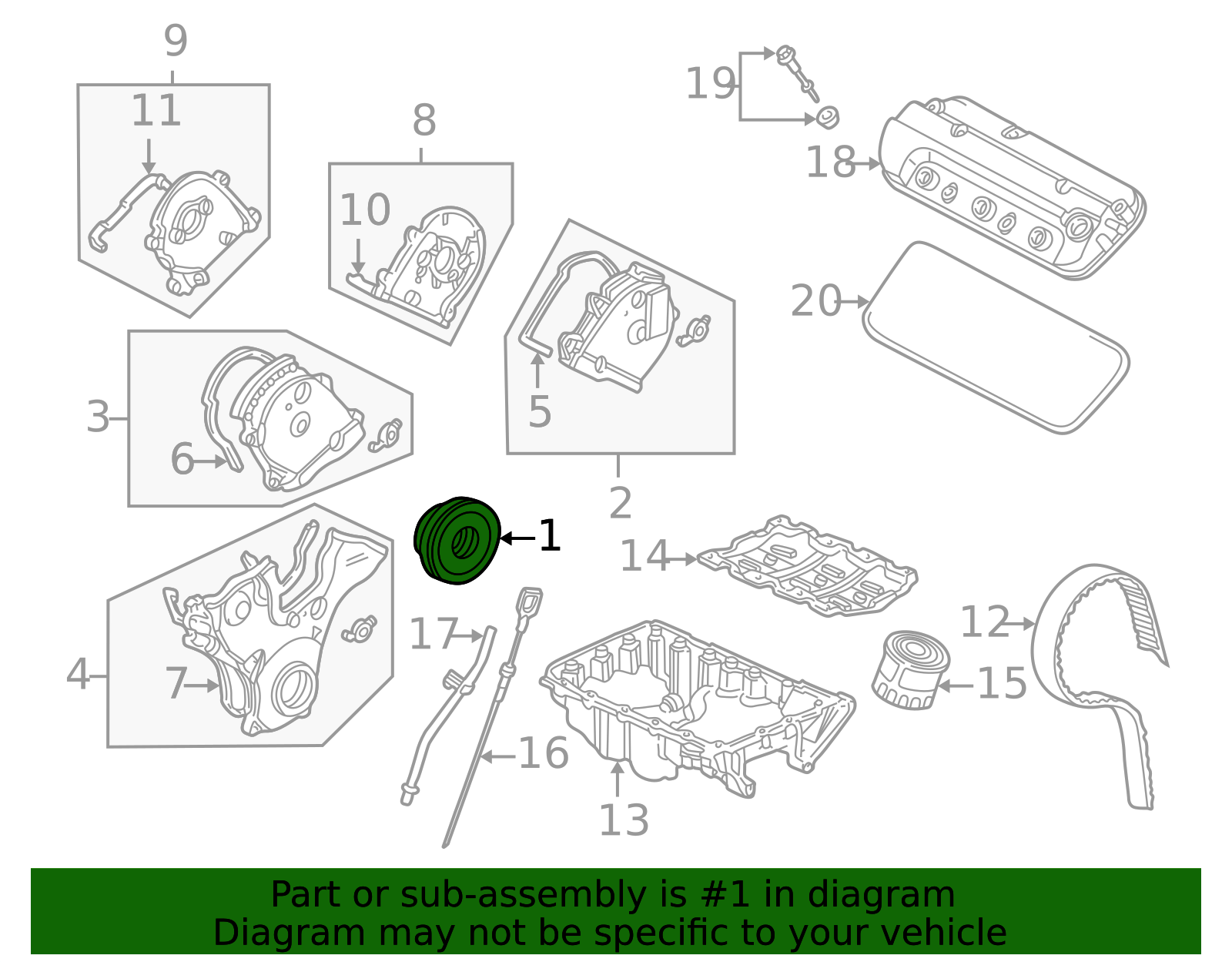 1998-2004 Honda Crankshaft Pulley 13810-P8A-A01 | Honda Factory Parts