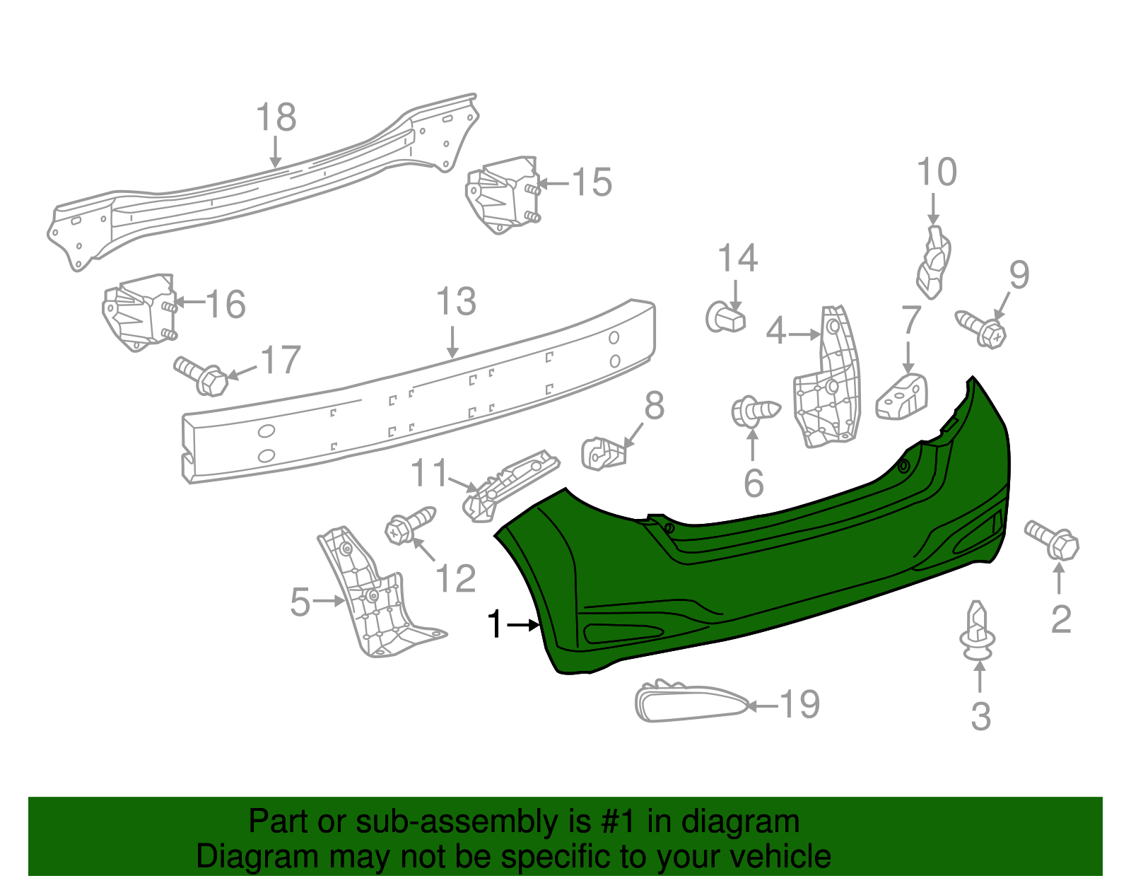 52159-52966 - Cover Rear Bumper L Co | Nucar Toyota of North Attleboro