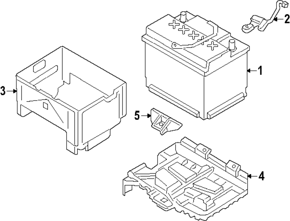 37150-GG000 - Battery Tray 2025 Kia K4 | Kia.Parts Store