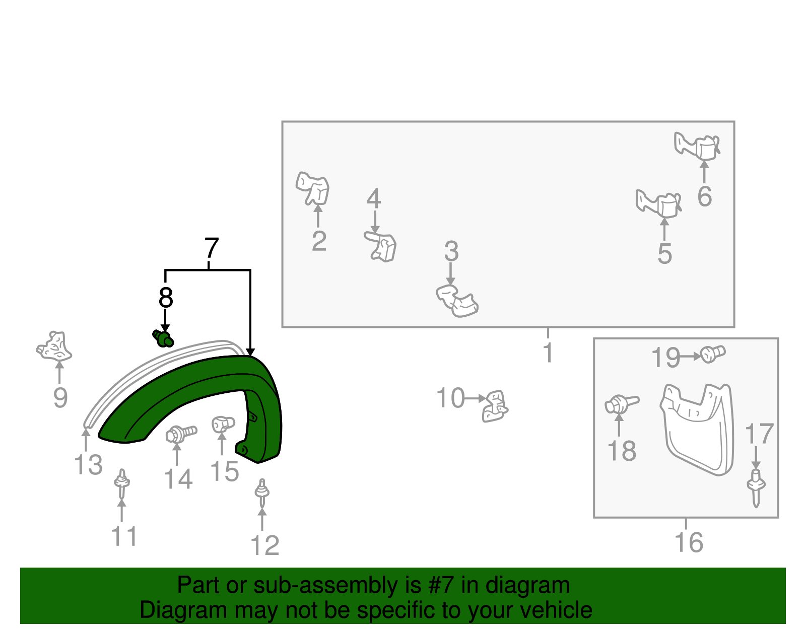 1997-2002 Toyota 4Runner Flare 53087-35900 | Toyota Parts Center