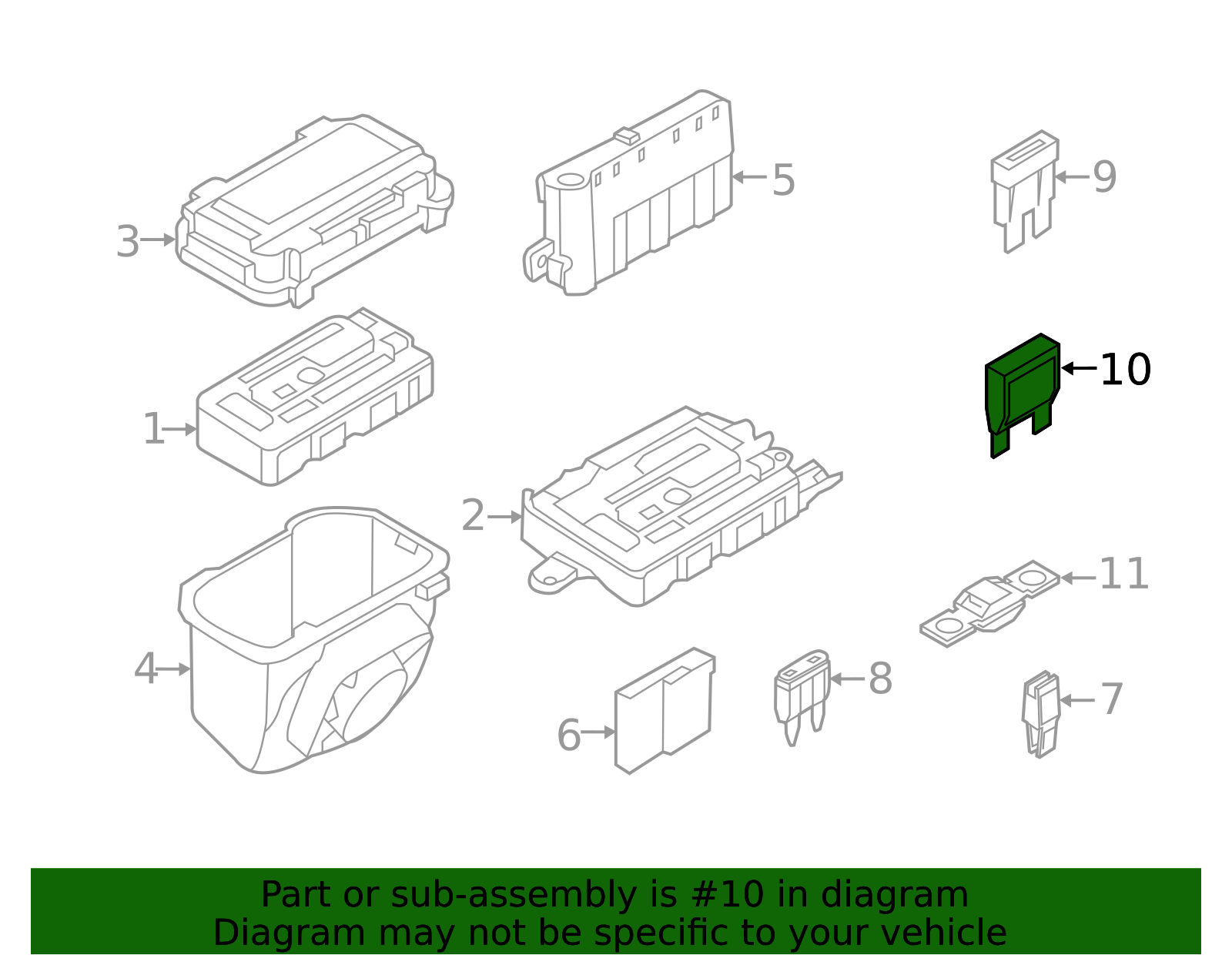 61138367146 - 2006-2020 BMW Maxi Fuse (61-13-8-367-146) | BMW of South ...