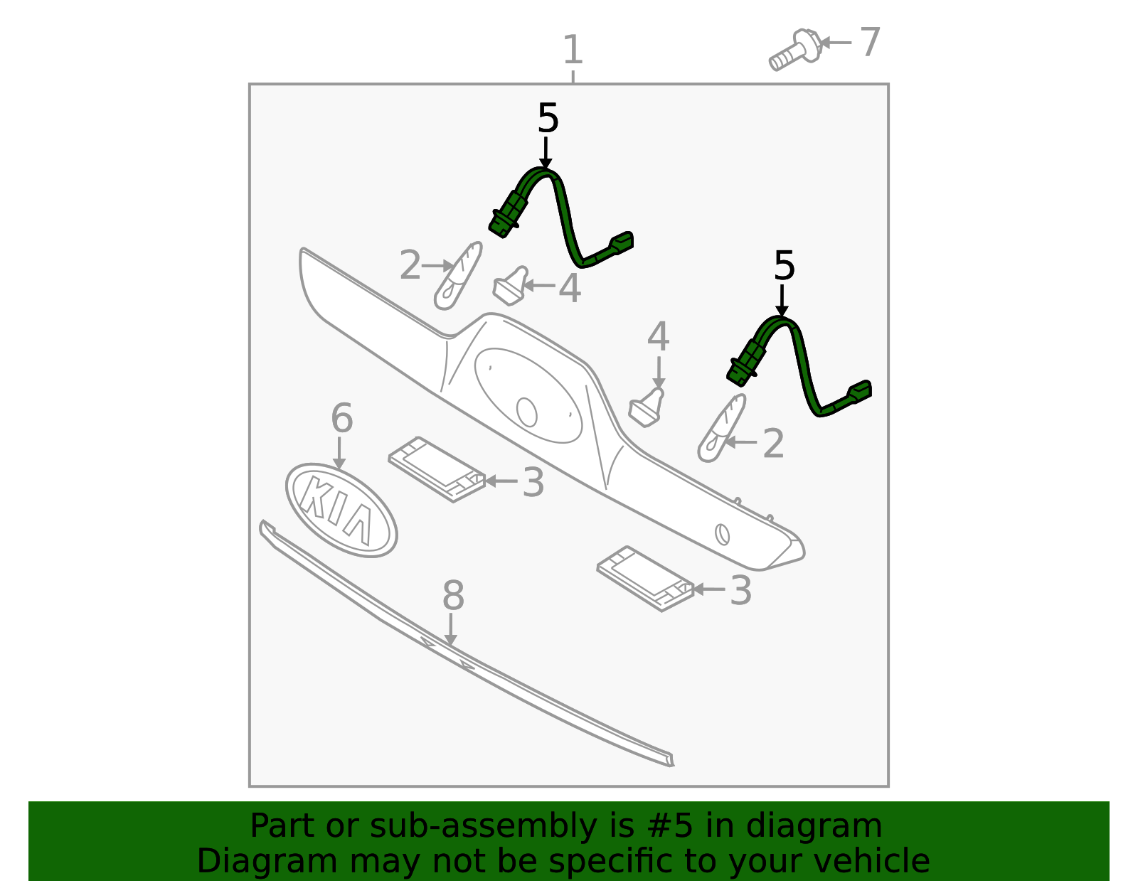 2005-2010 Kia Sportage Socket & Wire 92550-1F000 | TascaParts.com
