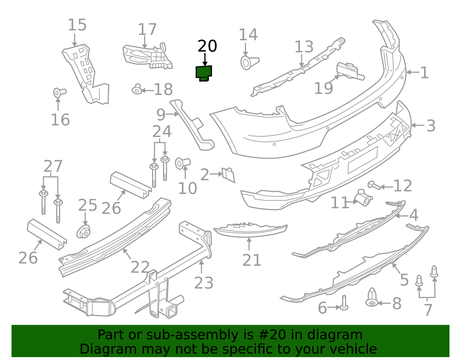 2019-2025 Porsche Macan Sound Absorber 95B-805-885-B | OEM Parts Online