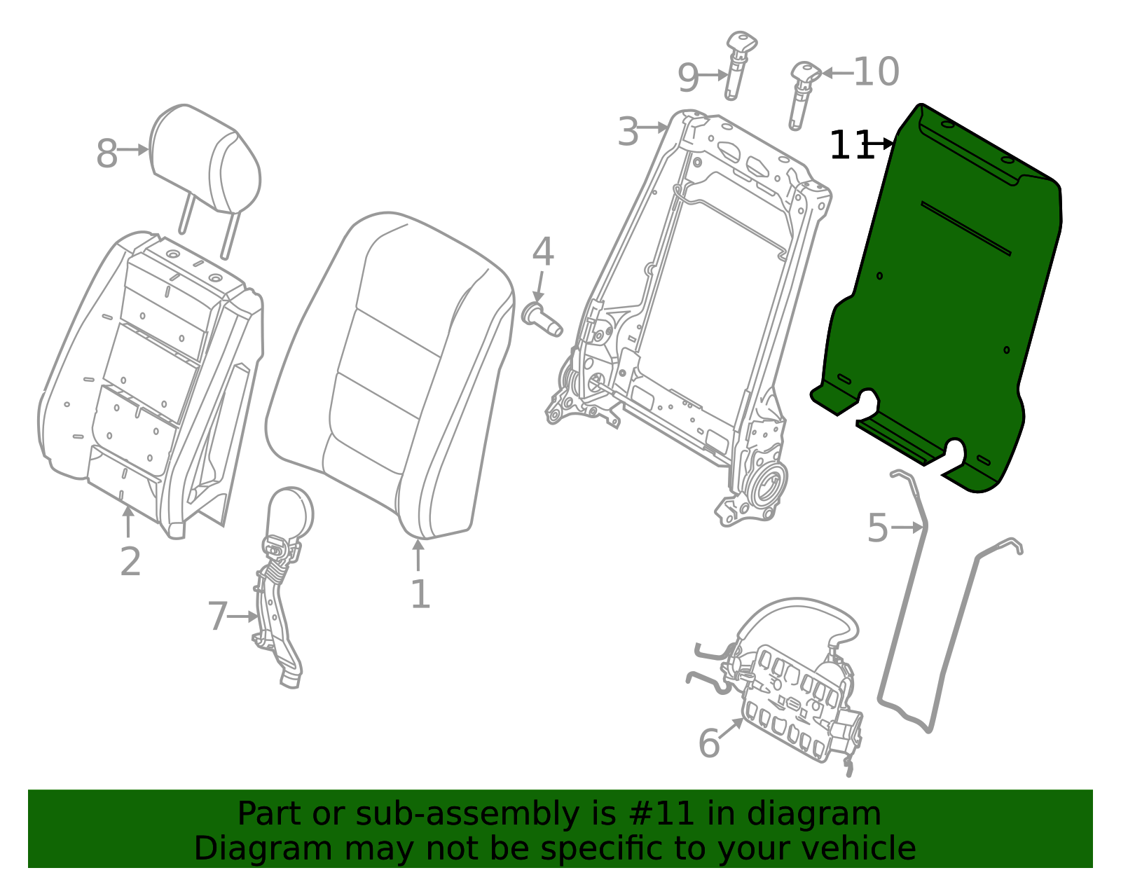 Seat Back Panel - Restore Rear Seat Aesthetics | AutoNation Parts