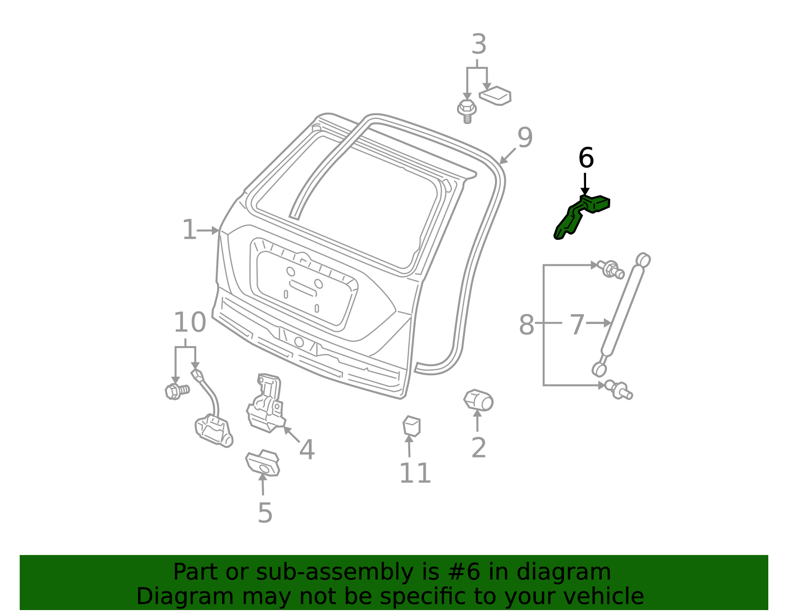 68210-SWA-A01ZZ - High-Quality Liftgate Hinge for 2007-2011 Honda CR-V ...