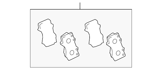 Genuine Toyota Brake Pads Front part# 04465-02440 for 2018-2022 Toyota ...