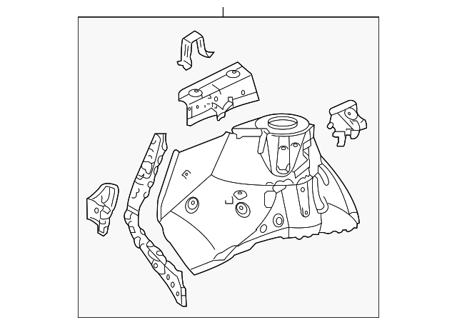 2011-2020 Toyota Sienna Apron Assembly 53701-08030 | Toyota Parts Center