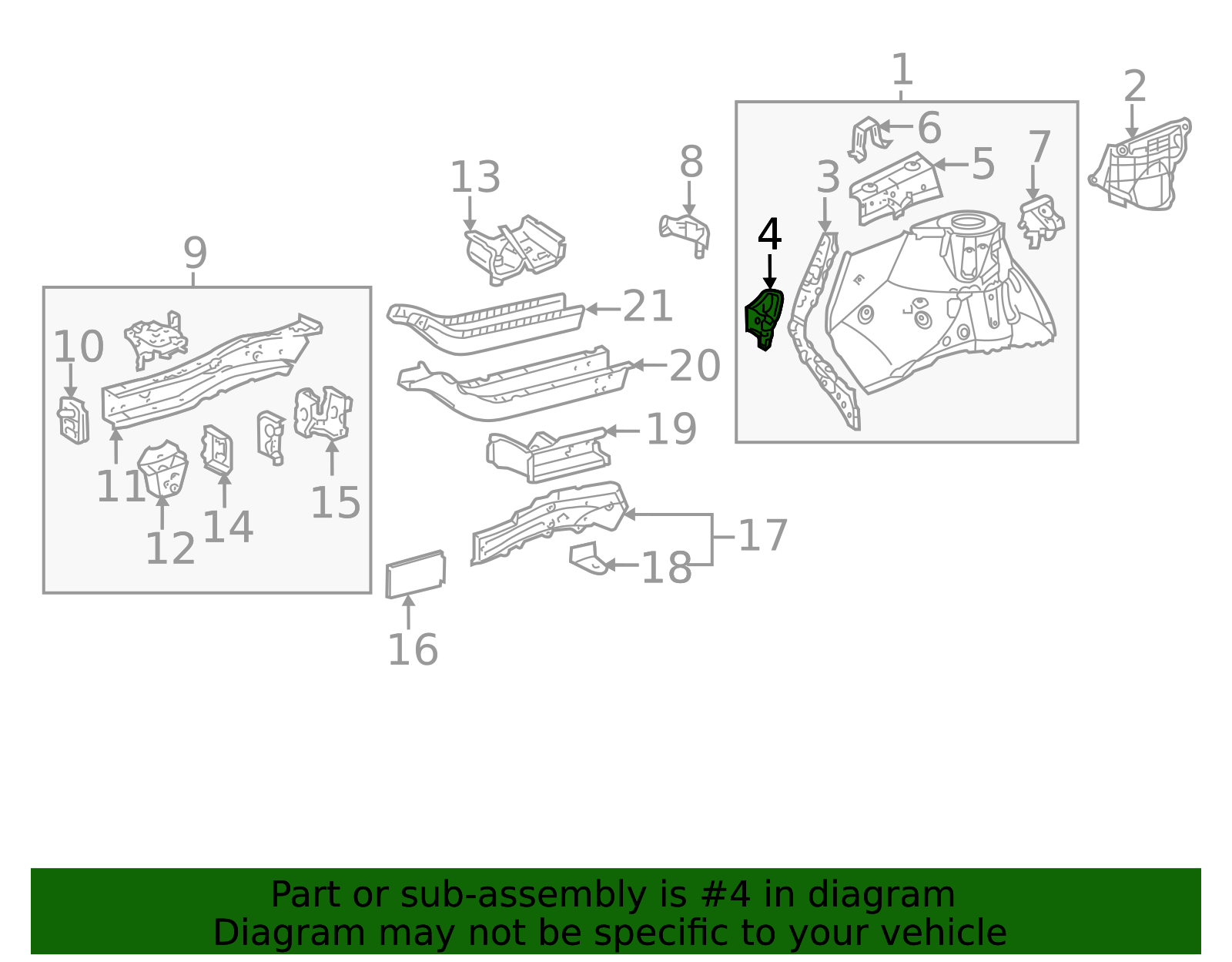 53718-08020 - High-Quality Fender Bracket for 2011-2020 Toyota Sienna ...
