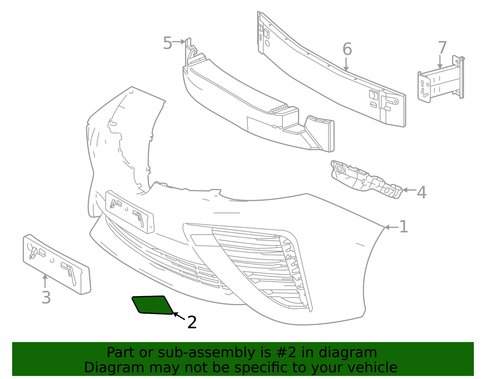 Genuine Toyota Tow Eye Cap part# 52127-62900 for 2016-2020 Toyota Mirai ...