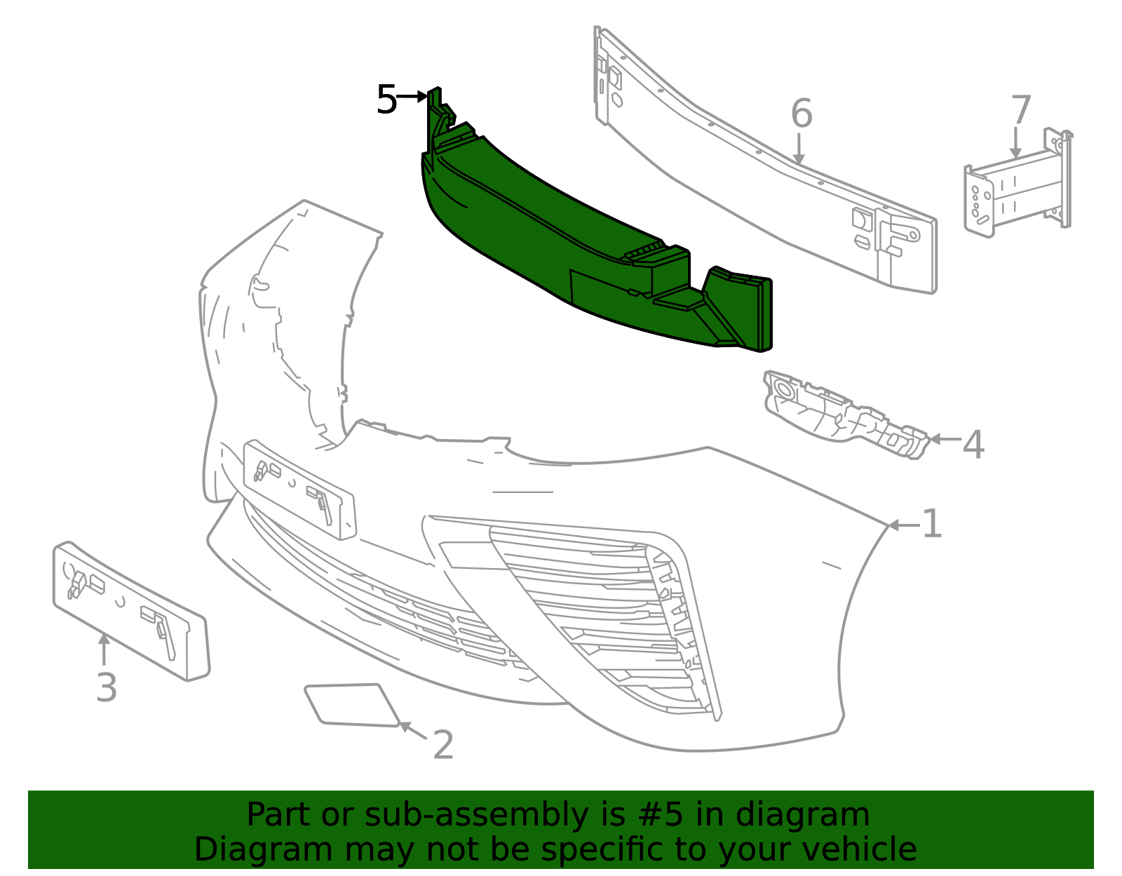 2019-2020 Toyota Mirai Absorber 52611-62011 | Toyota Parts Center
