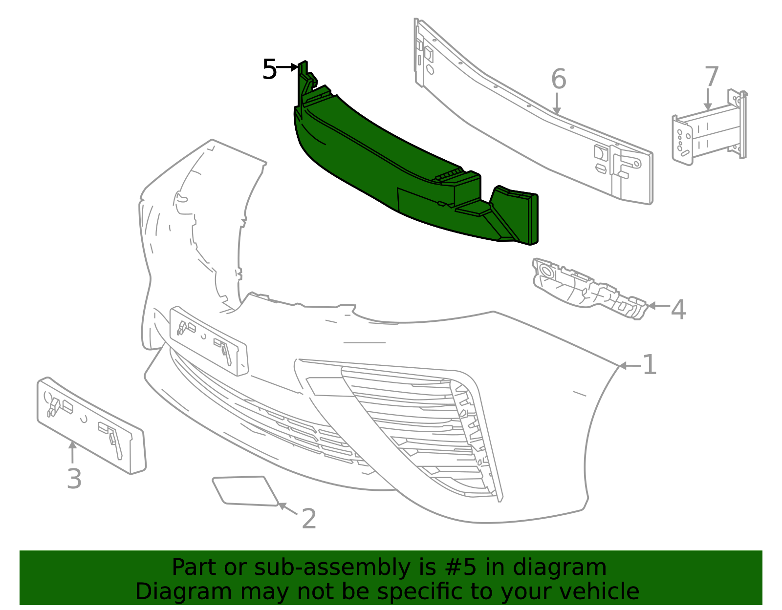 2019-2020 Toyota Mirai Absorber 52611-62011 | Toyota Parts Center