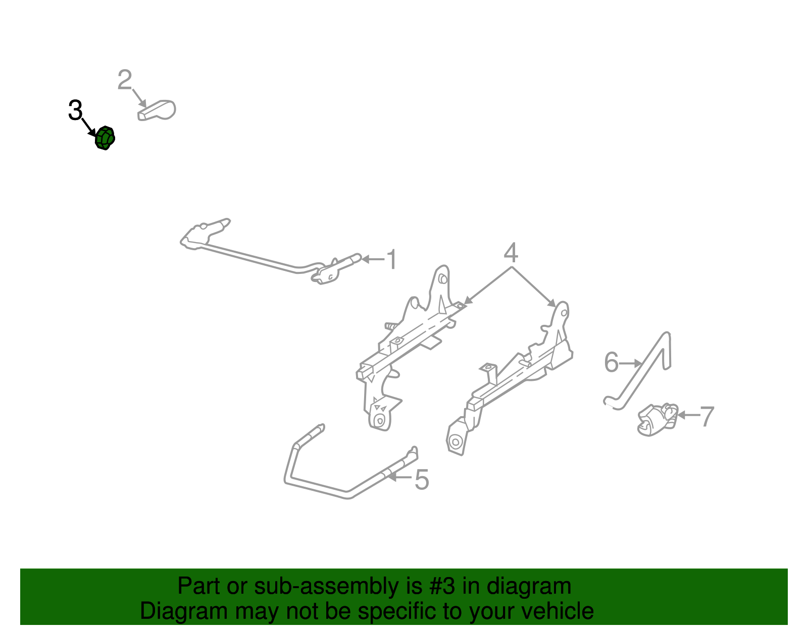 YL3Z-1561199-BA - Seat Lumbar Adjustment Knob - 1998-2025 Ford | Lasco ...