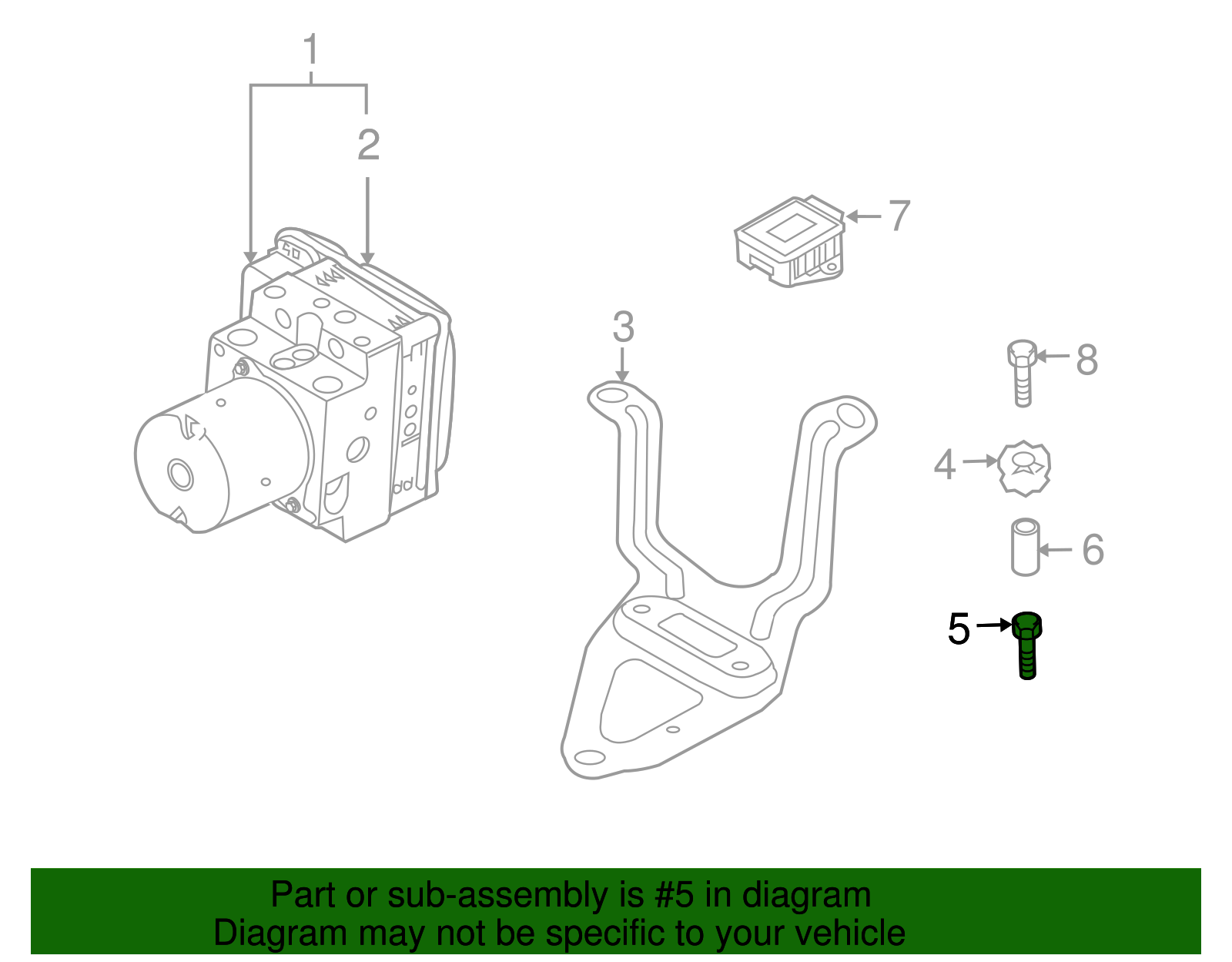 Genuine BMW 07-11-9-905-528 | Hex Bolt with Washer - M8x16 | FREE ...