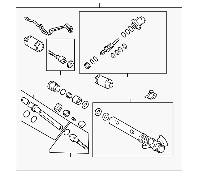 1998-2003 Toyota Land Cruiser Rack and Pinion 44250-60050 | OEM Parts ...