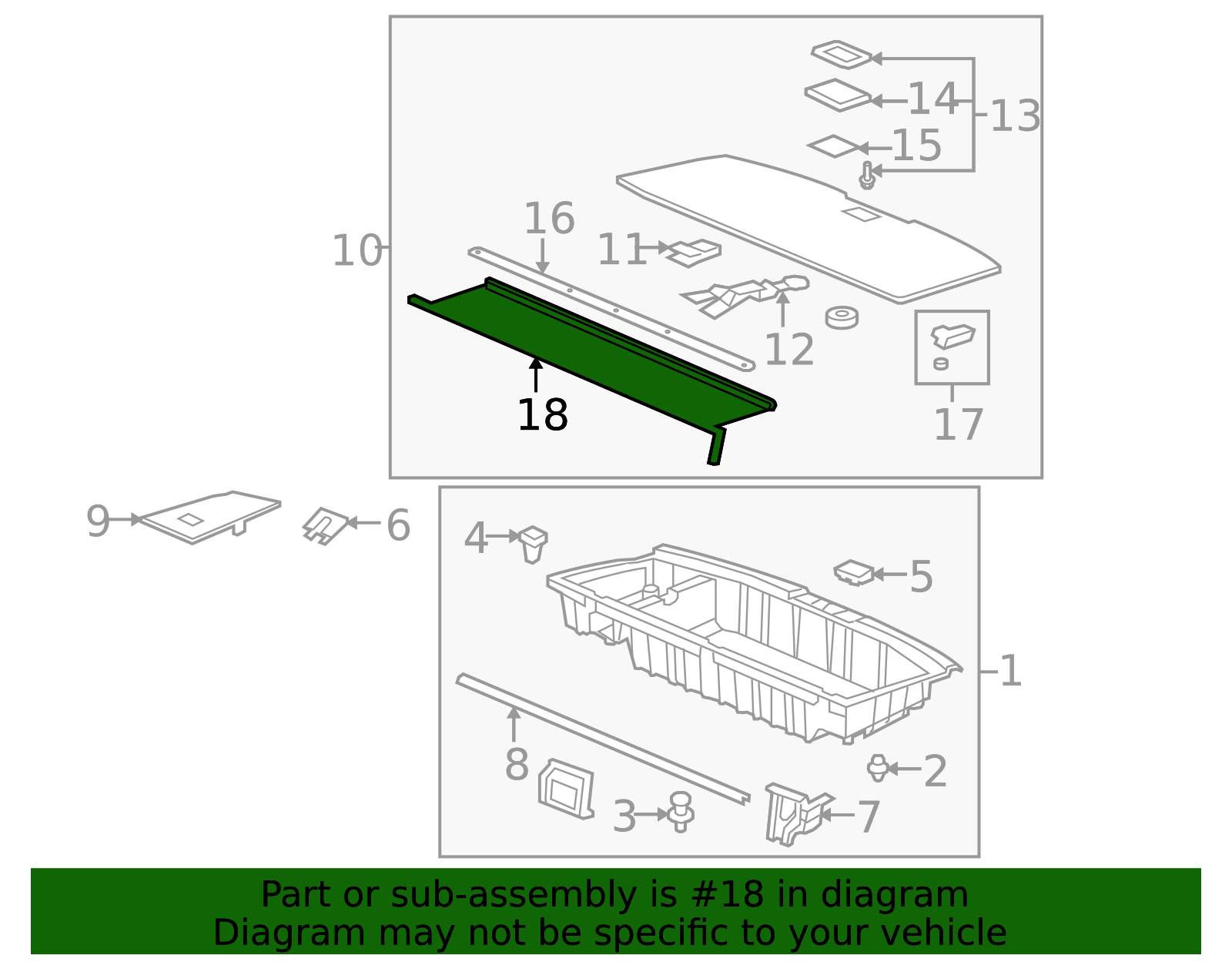 84522-SZA-A02 - High-Quality Cargo Net for 2014-2015 Honda Pilot ...