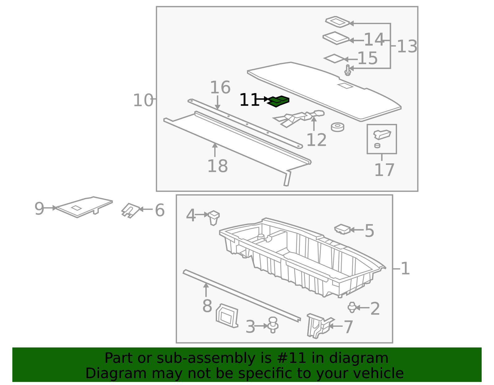 84523-SZA-A02 - Cargo Door Trim Hinge 2009-2015 Honda Pilot | Honda ...