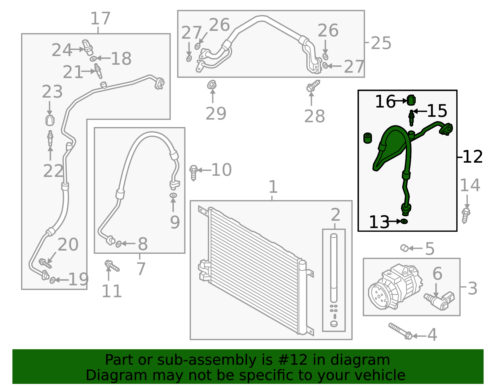 Volkswagen A/C Suction Hose - OEM Cooling Line - Part #5WA-816-743-B ...