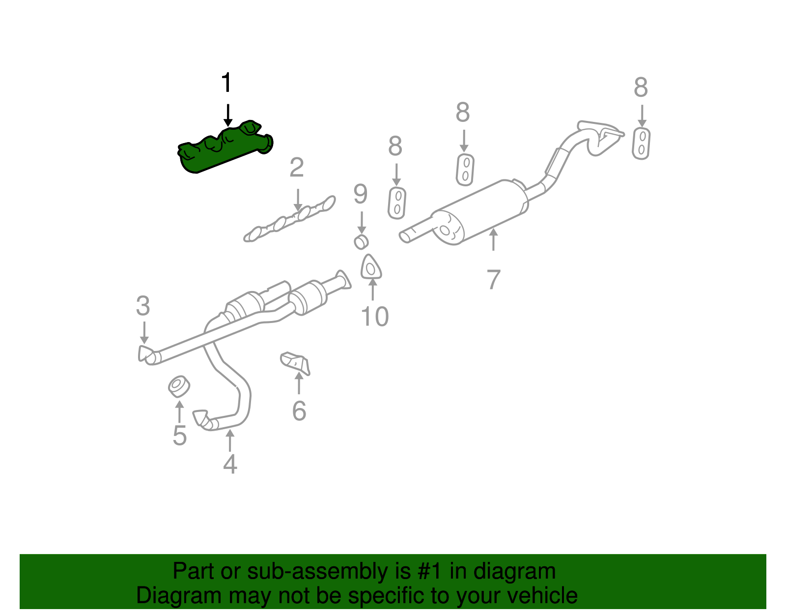 2007-2020 GM Passenger Side Exhaust Manifold 12686302 | Shop Matick ...