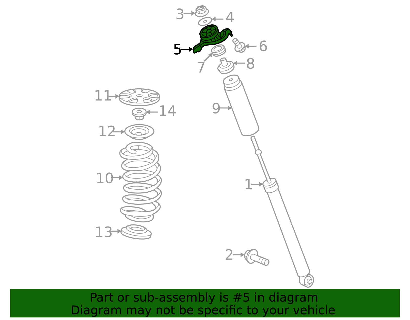 2023-2026 Toyota Corolla Suspension Shock Absorber Mount 48760-16010 ...