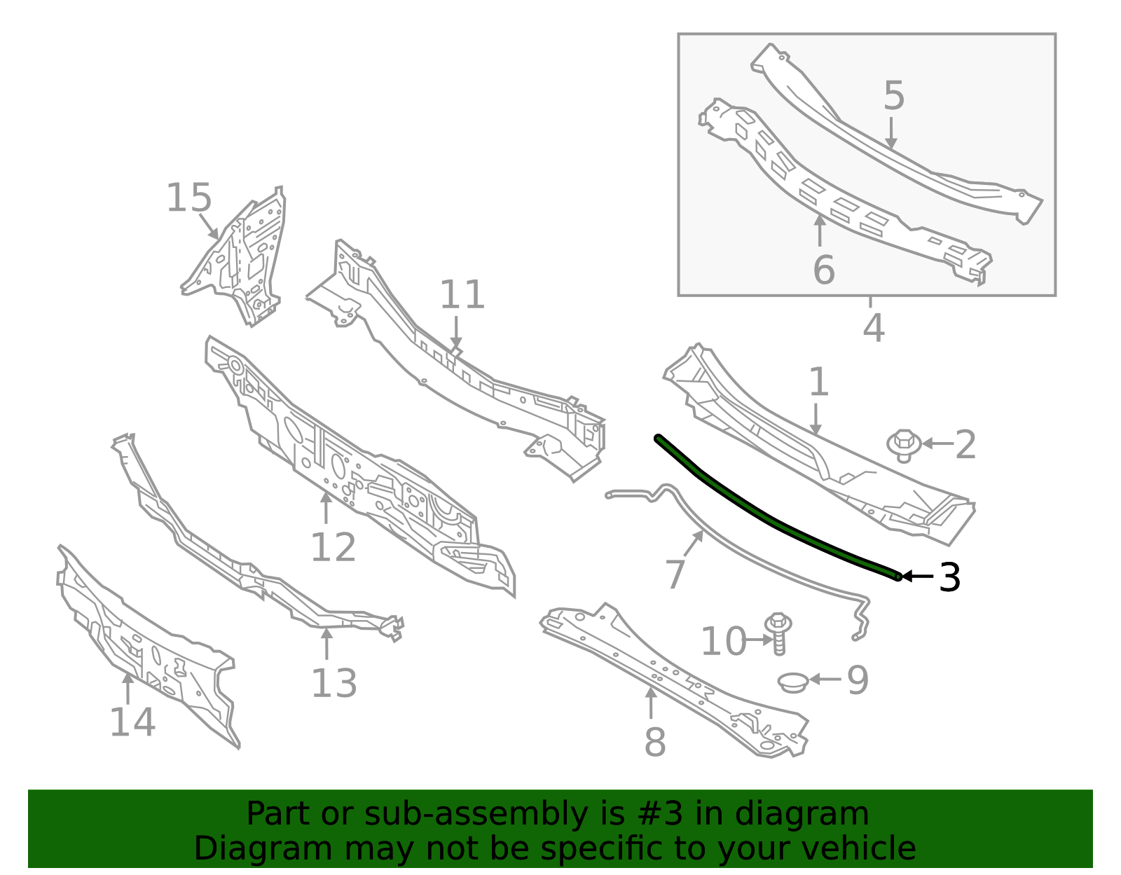 66830-5AA1B - Seal Strip 2015-2024 Nissan Murano | Official Nissan ...