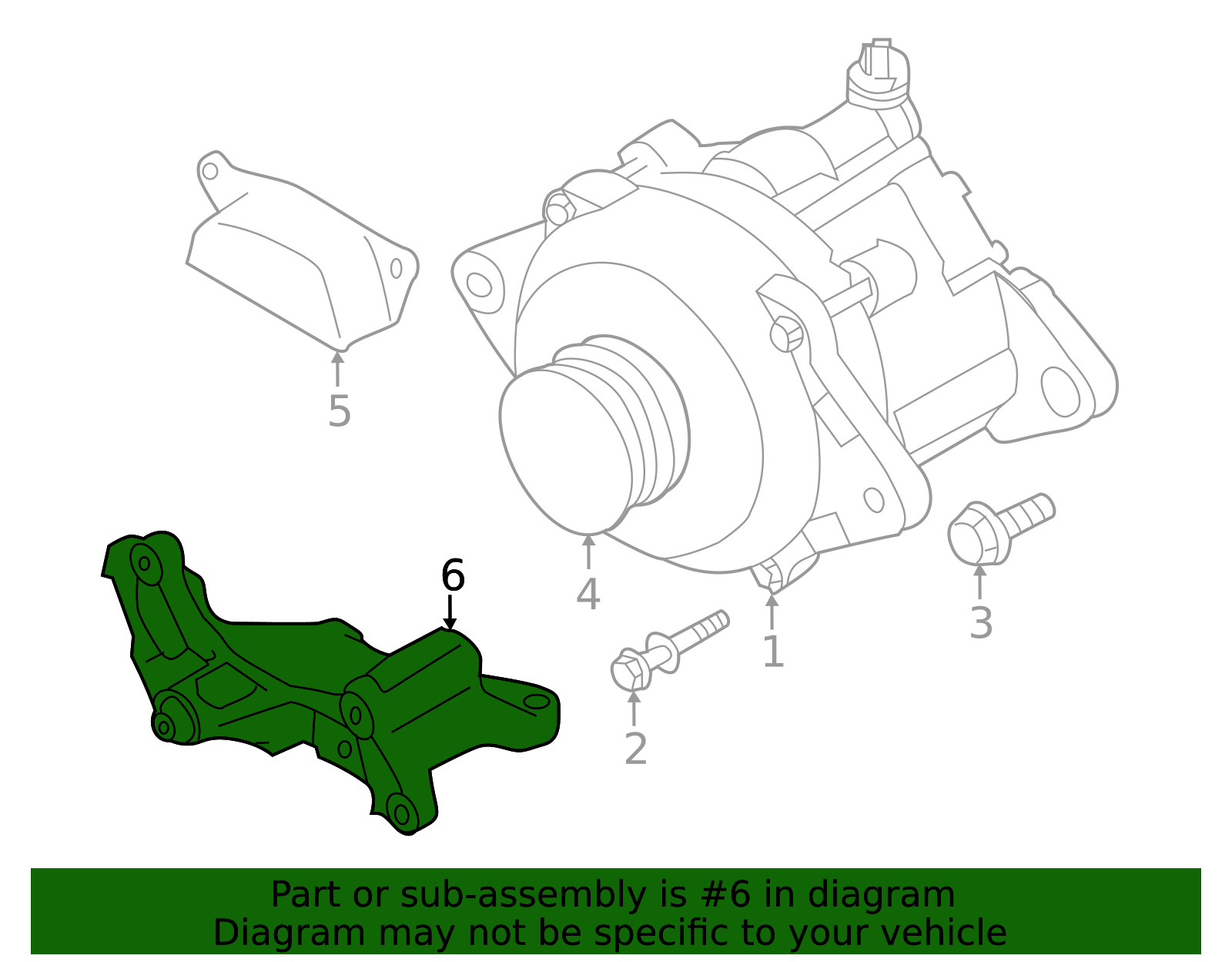 2017-2020 Toyota 86 Alternator Bracket SU003-00507 | Toyota Parts Center