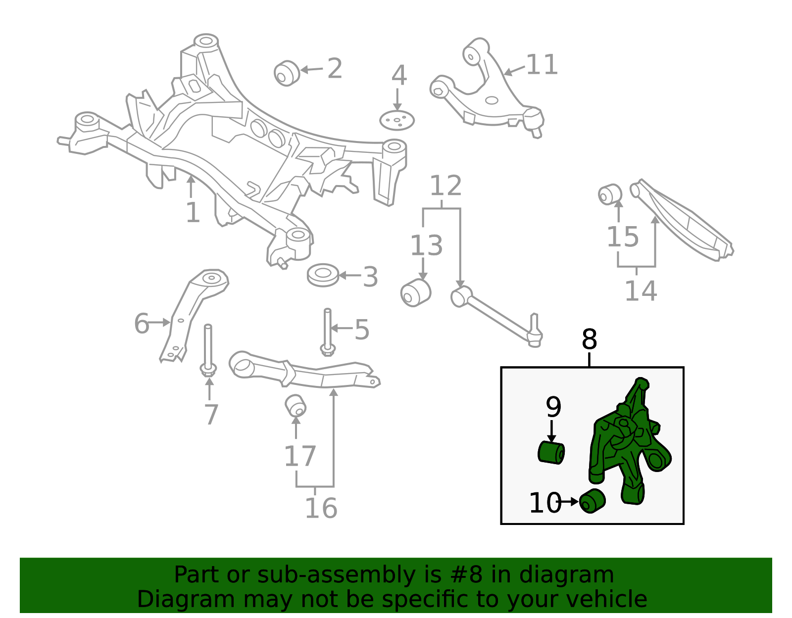 2008-2014 Subaru Knuckle 28411FG021 | OEM Parts Online