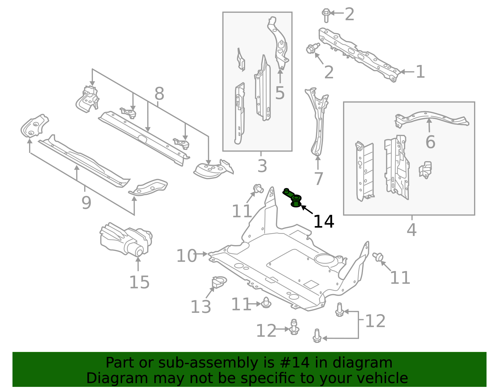 2013-2025 Subaru Under Cover Spacer 56422AG000 | Subaru Parts Store