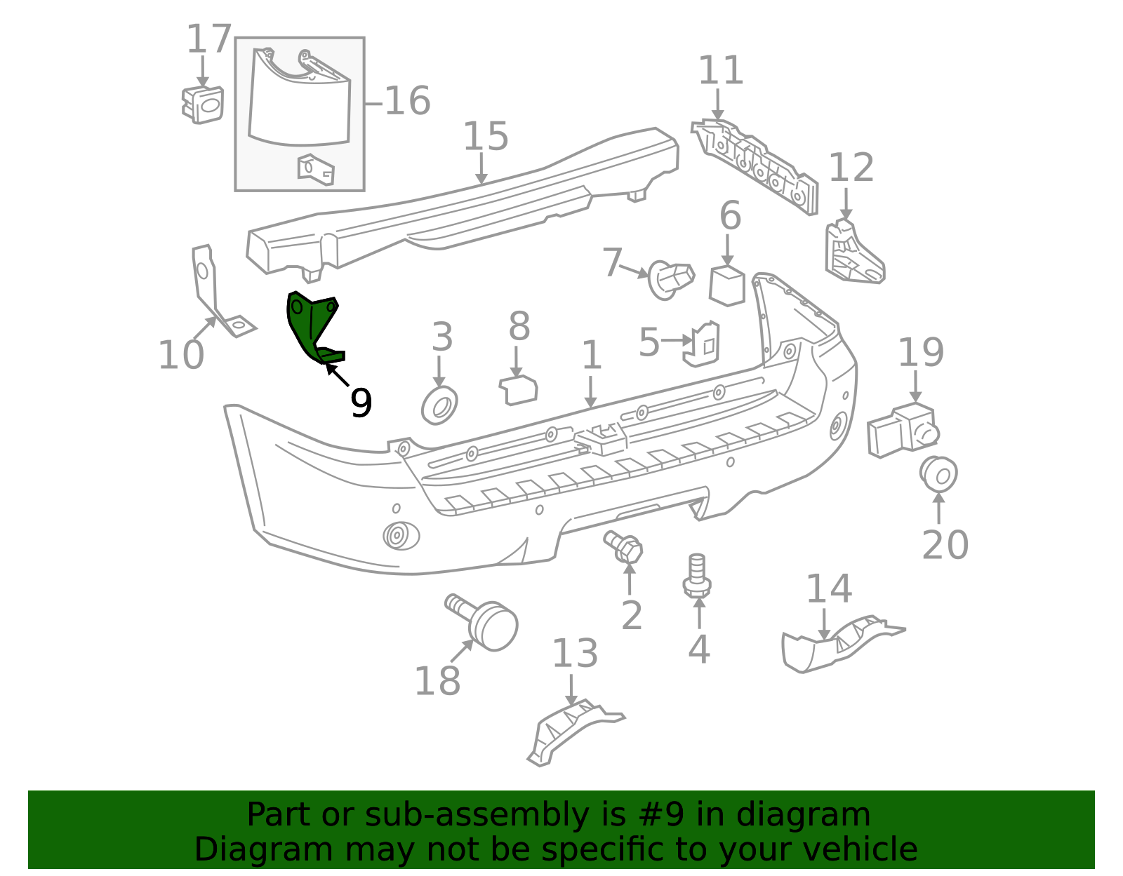 2008-2022 Toyota Sequoia Side Panel Side Bracket 58355-0C020 | MotorMotor