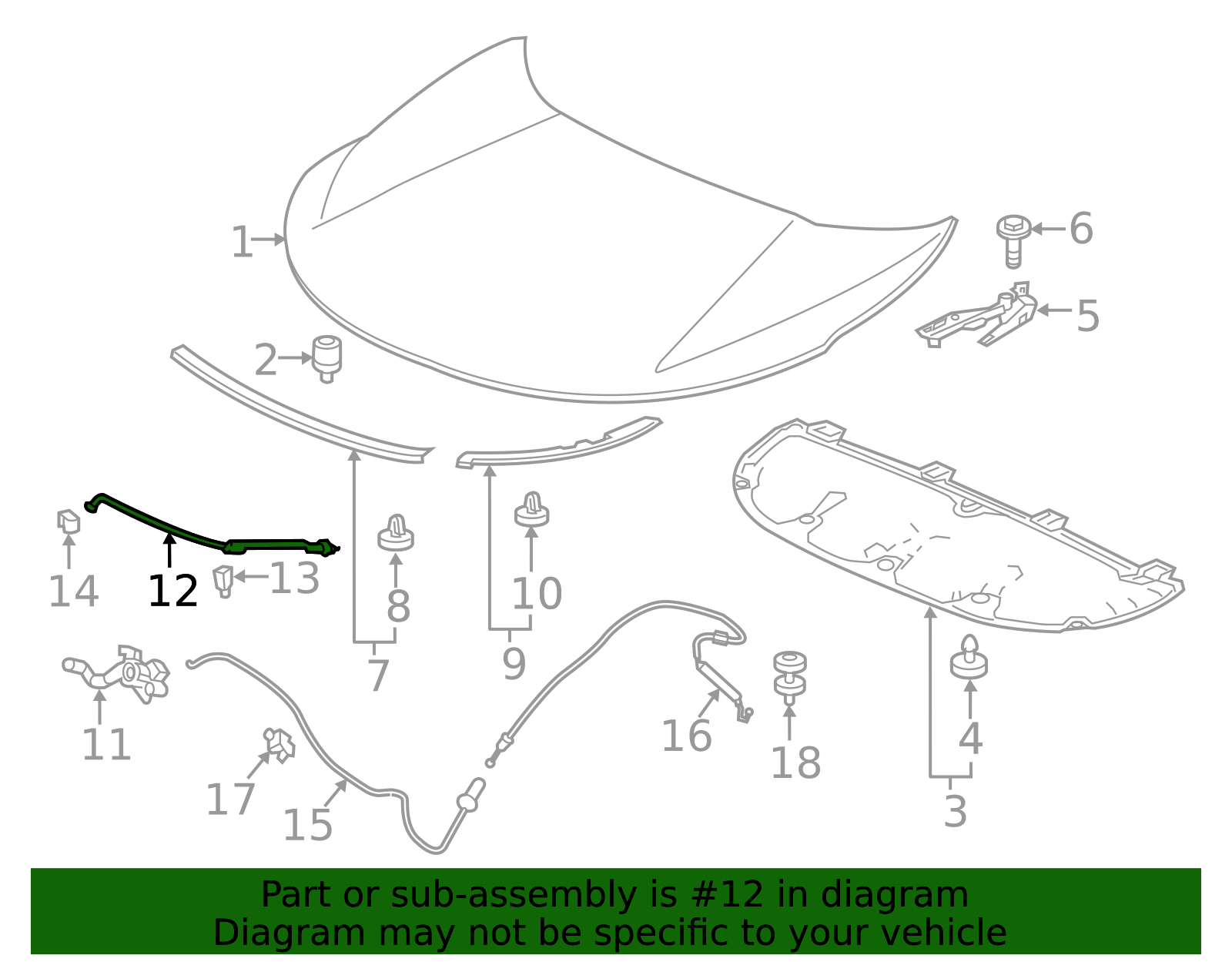 74145-TLA-A00 - Support Rod 2017-2022 Honda CR-V | Honda Parts Online