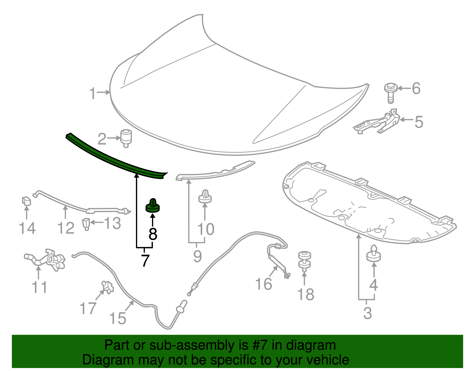74121-TLA-A01 - Front Seal 2017-2022 Honda CR-V | Honda Parts Online