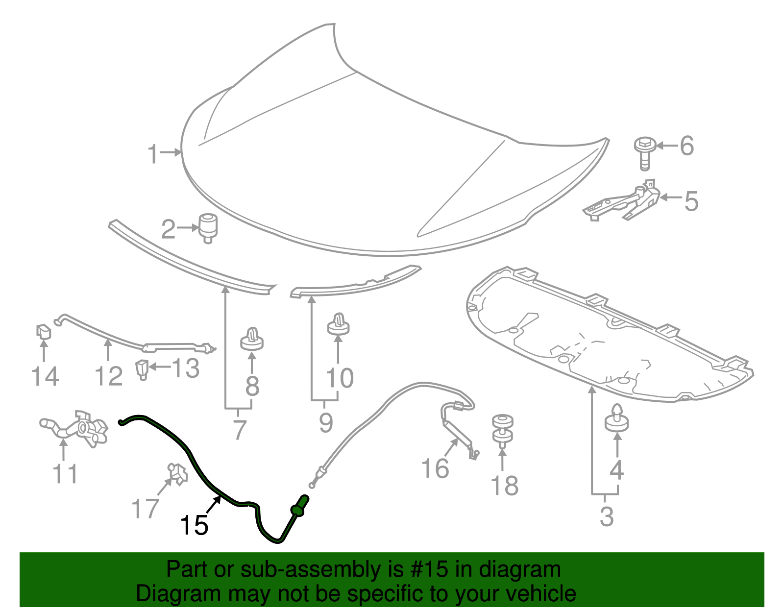 74131-TLA-A01 - Release Cable 2017-2022 Honda CR-V | Honda Parts Online