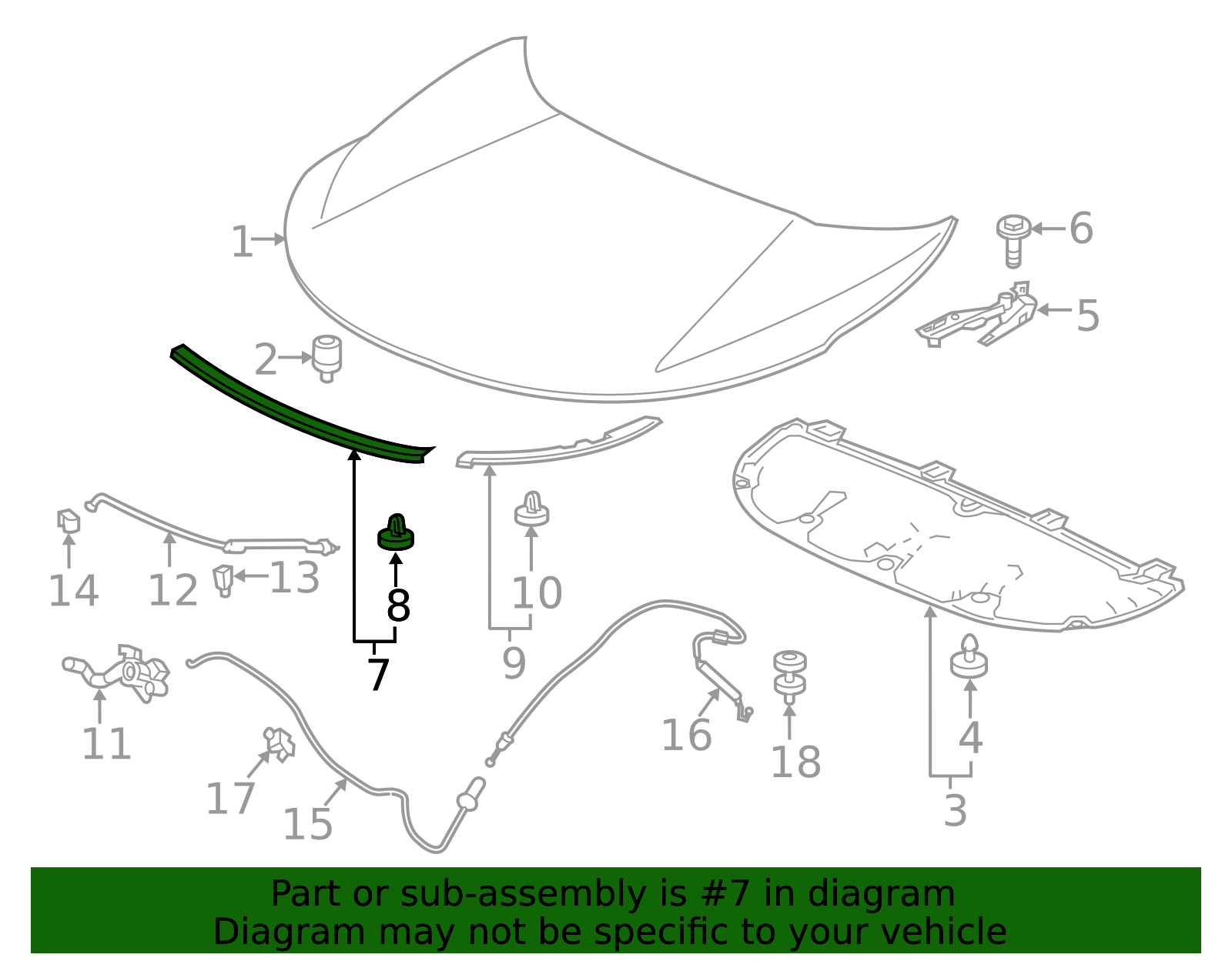 74121-TLA-A01 - High-Quality Hood Seal for 2017-2022 Honda CR-V ...