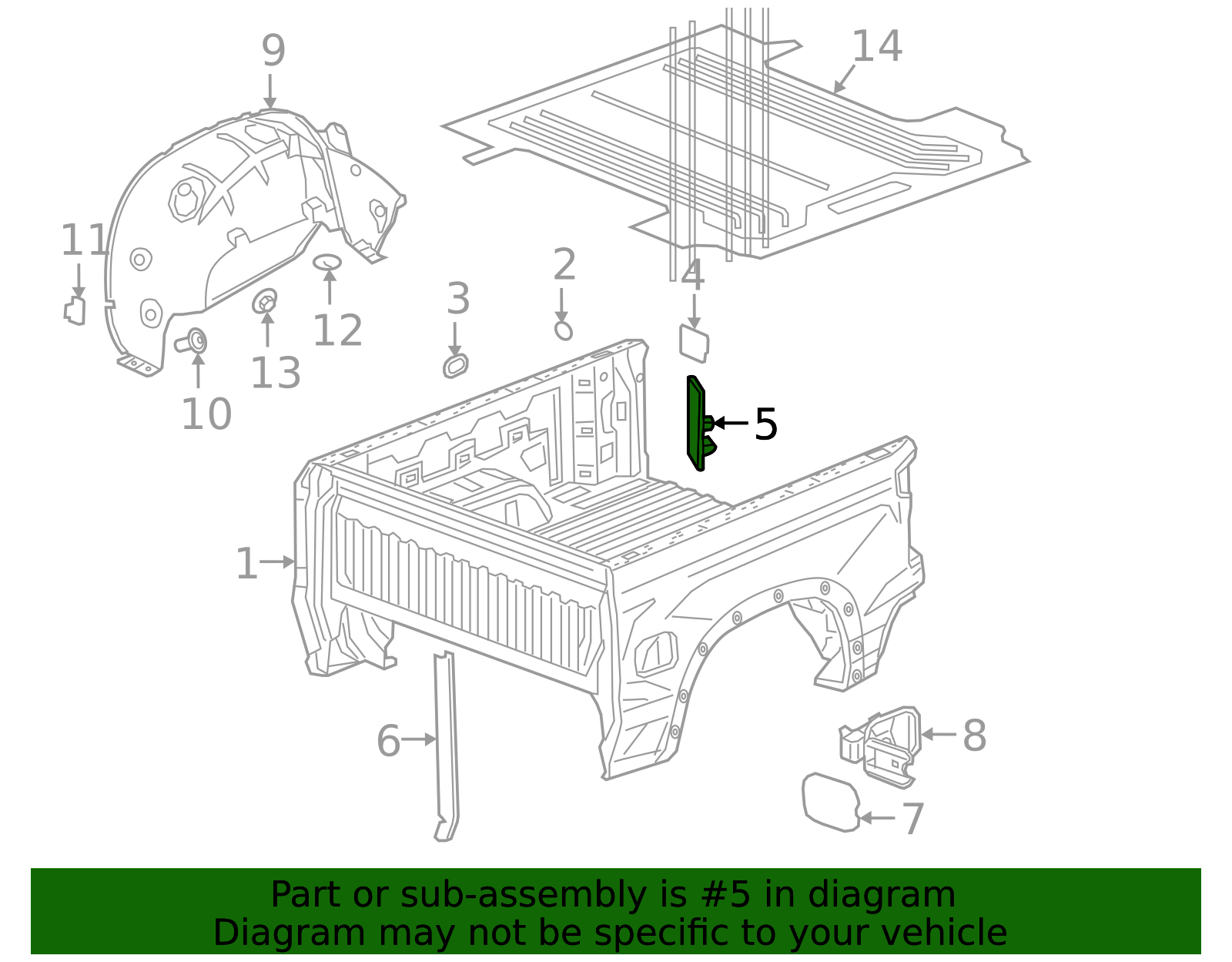 GM 84413424 Rear Combination Lamp Cover | Genuine GM & AC Delco OEM ...