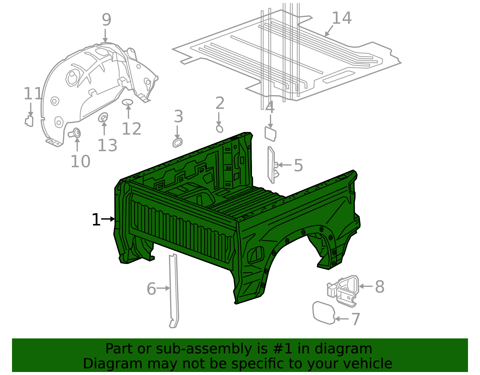 2020-2025 GMC Box Assembly 85554892 | TascaParts.com
