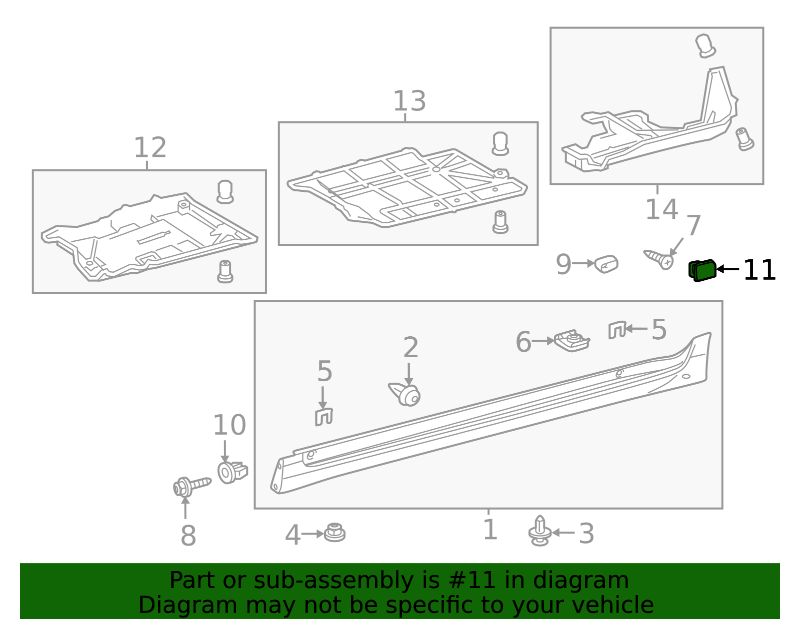 75857-53010-C0 - Rocker Molding Hole Cover - 2011-2017 Lexus CT200h ...