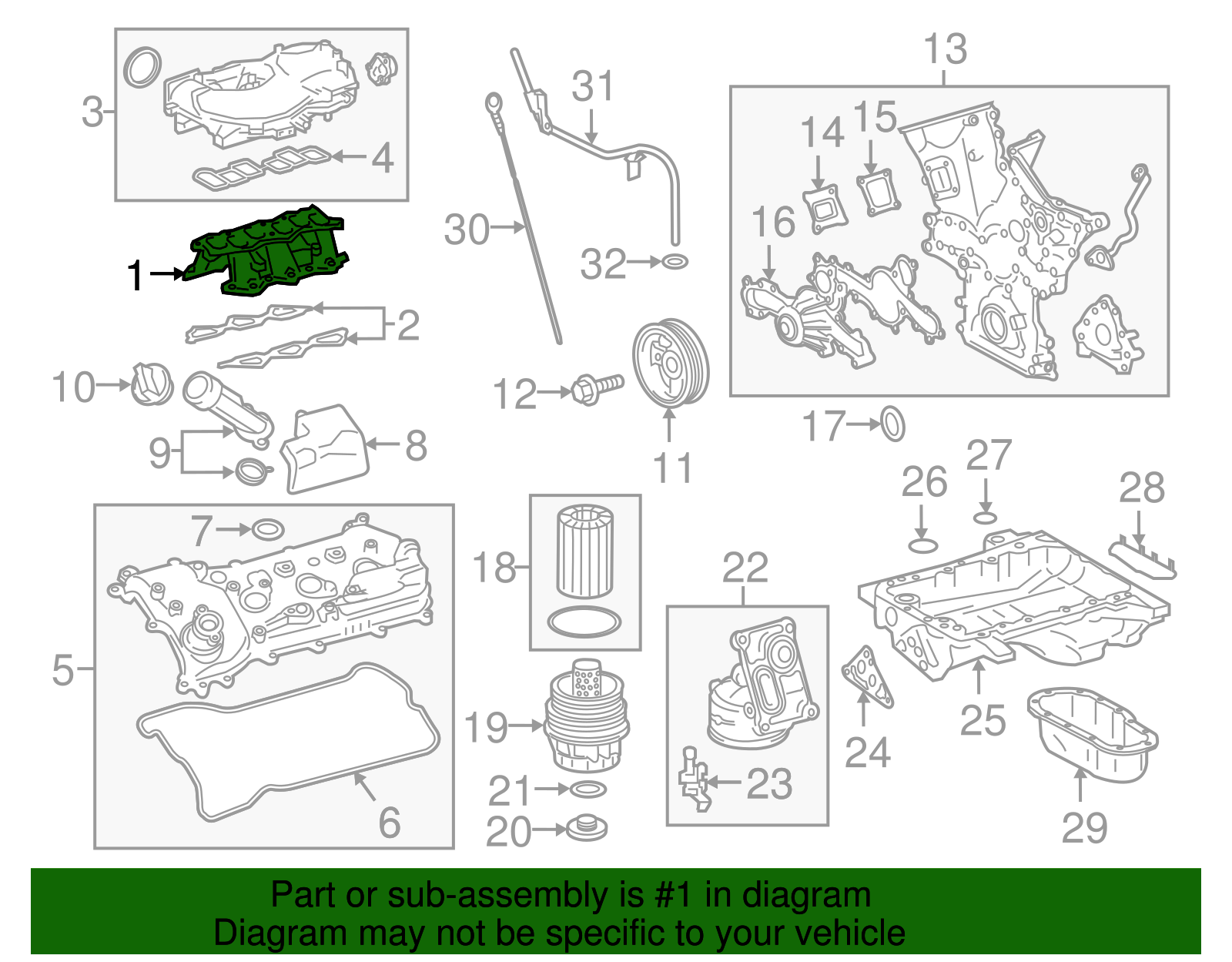 2016-2024 Toyota Intake Manifold 17111-0P060 | Toyota San Diego Parts