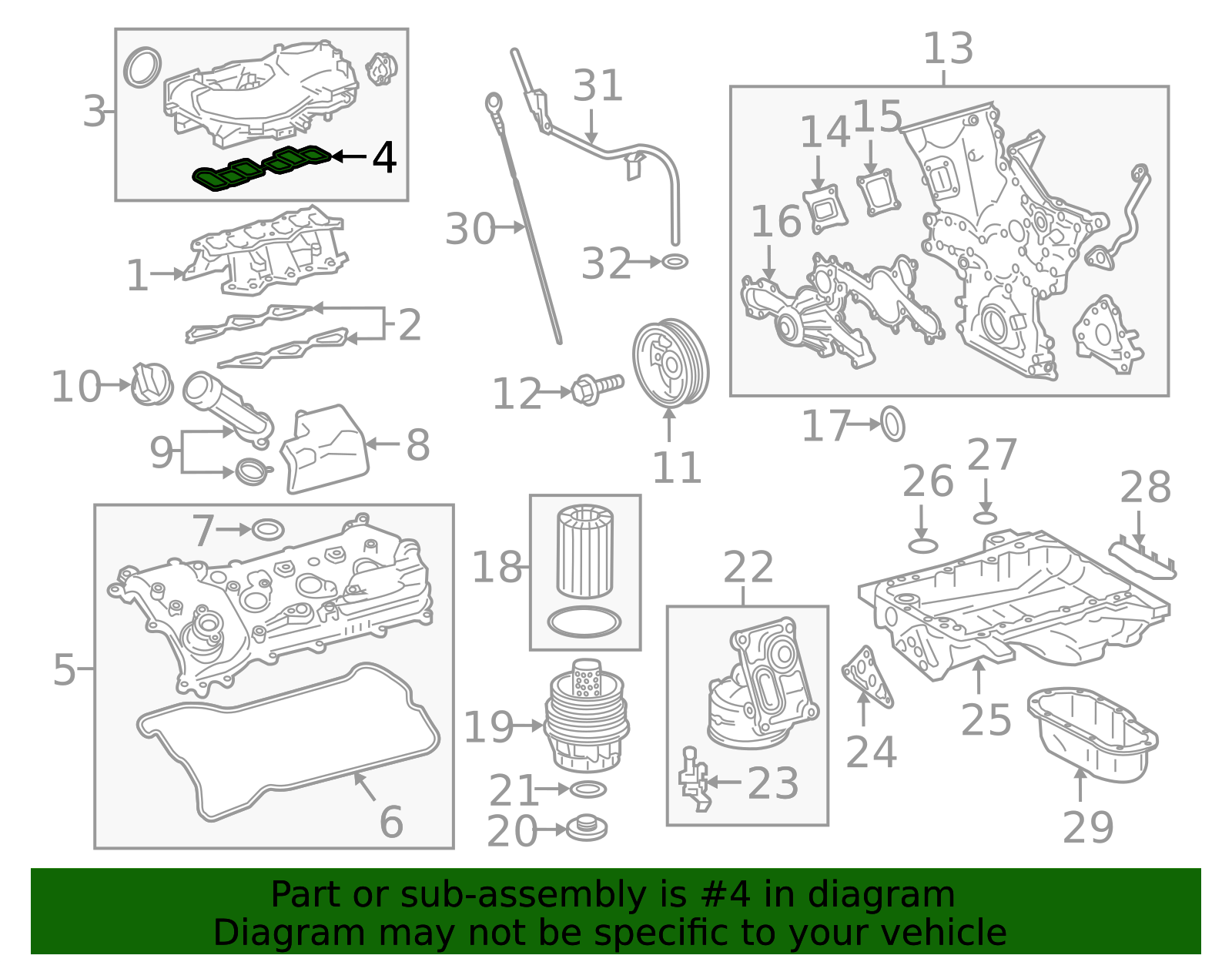Buy Toyota Gasket, Air Surge Tank To Intake Manifold 17176-31130 ...