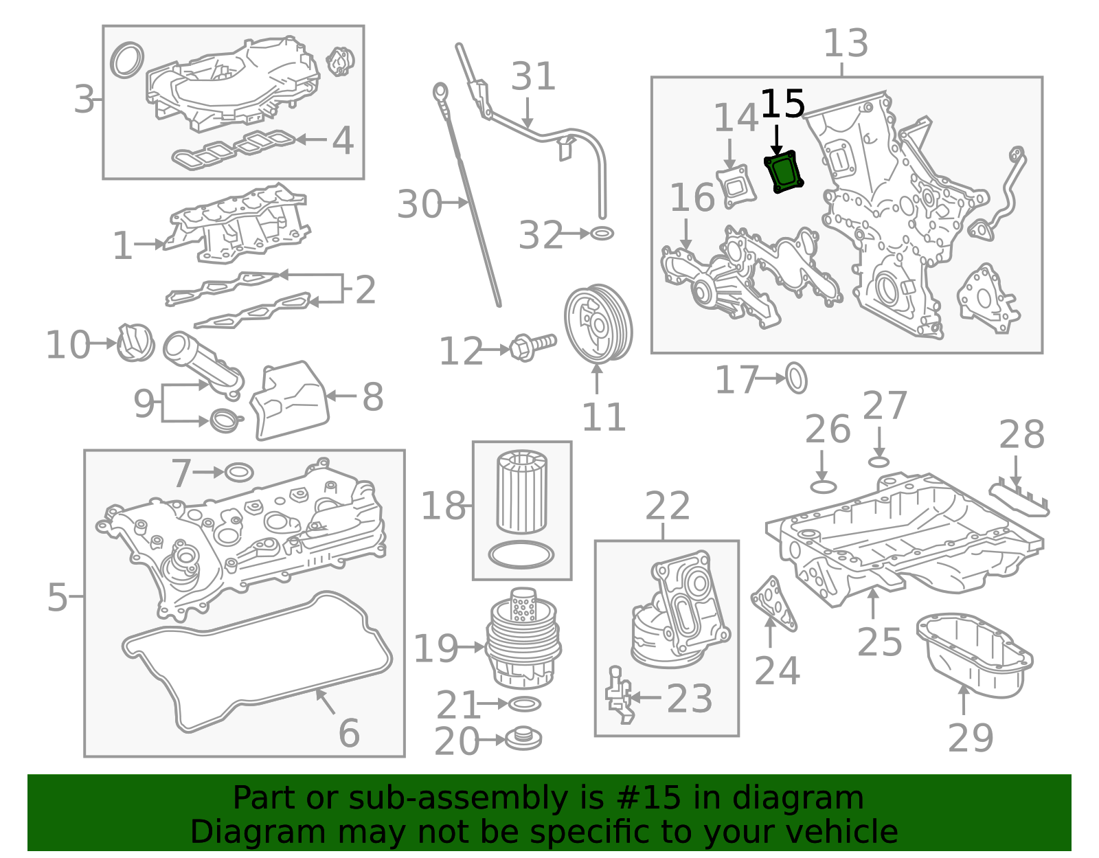 2005-2024 Toyota Engine Timing Cover Gasket 11328-0P010 | Toyota Parts ...