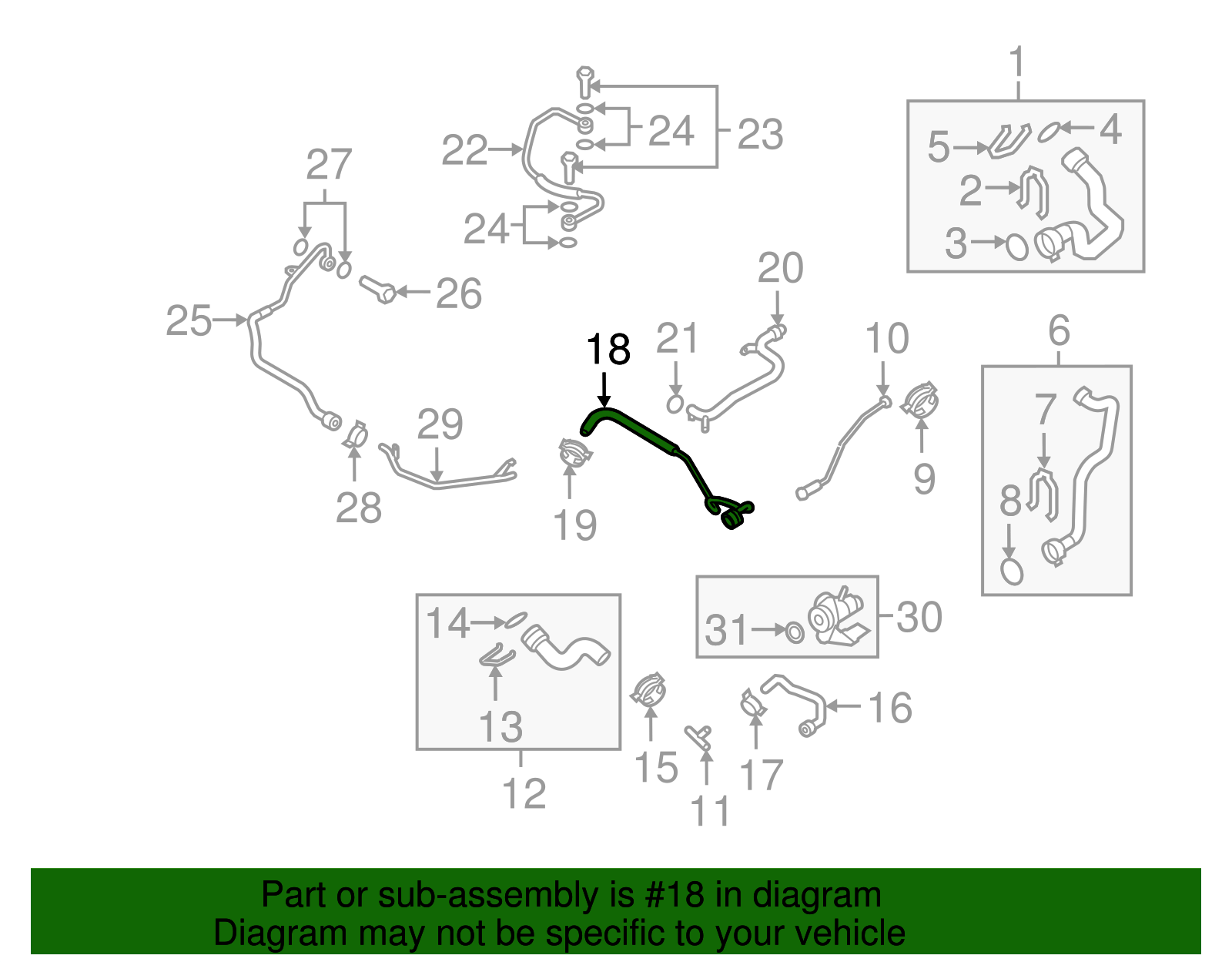 2010-2017 Audi Hose & Tube Assembly 8K0-121-081-CA | OEM Parts Online