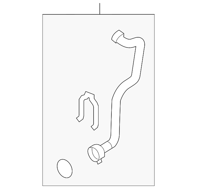 2009-2017 Audi Lower Hose 8K0-121-055-N | OEM Parts Online