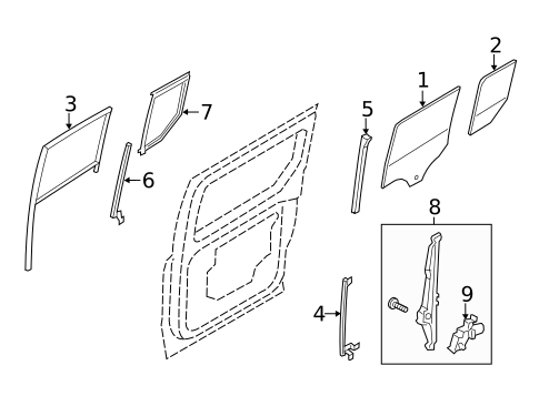 Sliding Door for 2015 Ford Transit Connect | Ford Parts Direct