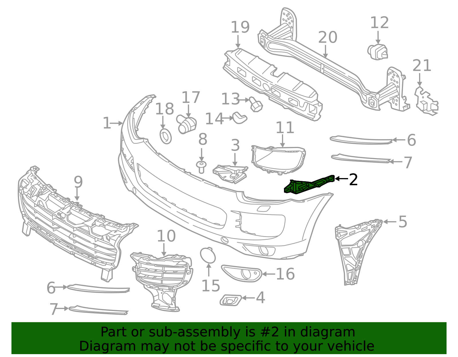2015-2018 Porsche Cayenne Bumper Cover Side Support 958-505-050-01 | Parts